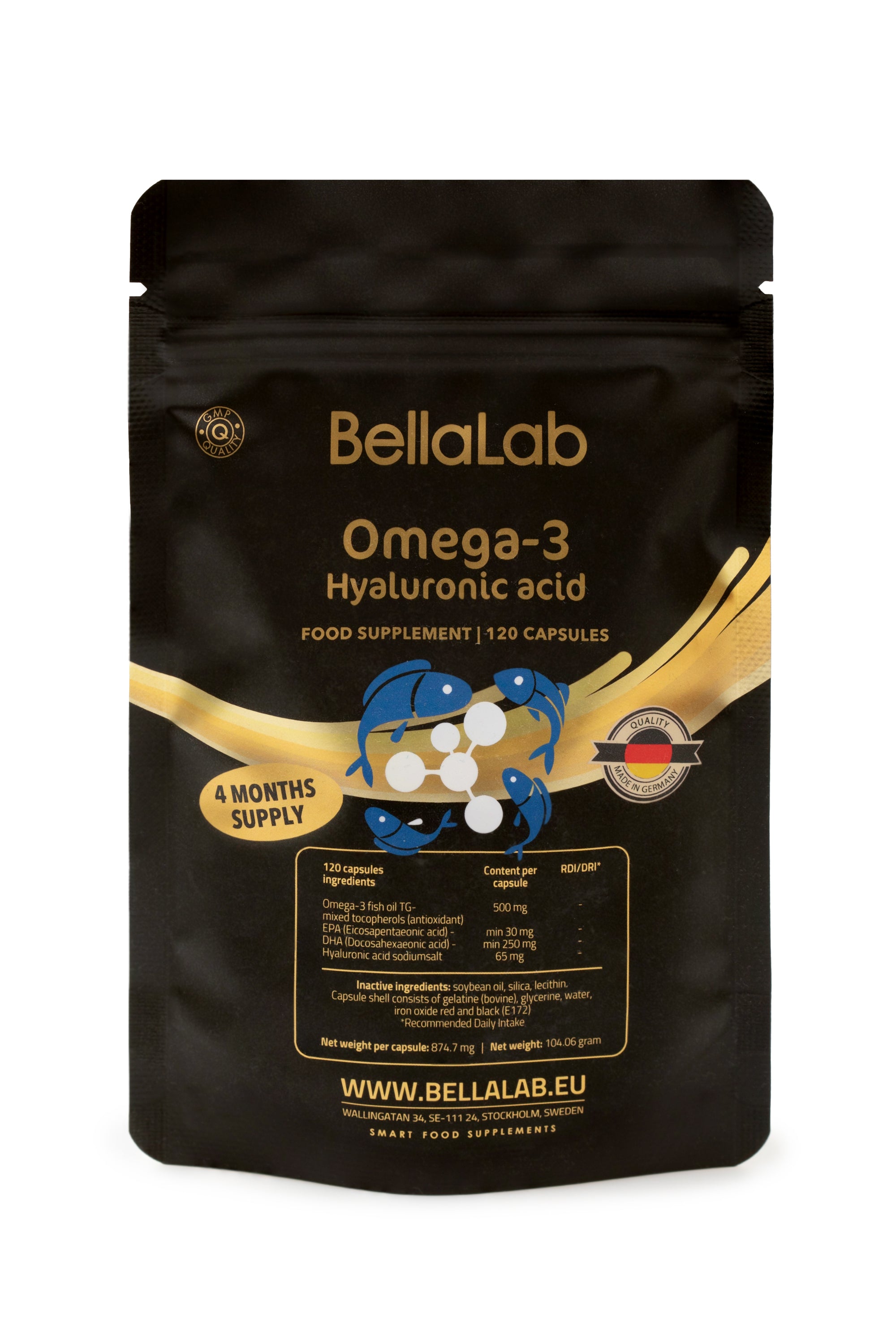 Omega 3 + kyselina hyalurónová – Bellalab SK